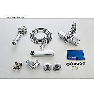 Kitchen Taps Classic Bathtub Faucet Bathing Shower Bathroom Wall Mounted Bath Faucet Set Mixer Hot And Cold Water Single Handle