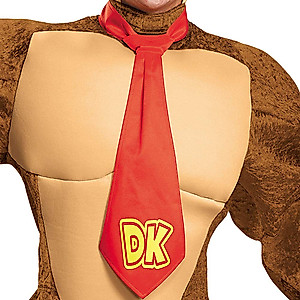 Disguise Men's Super Mario Donkey Kong Deluxe Costume, Brown, X-Large