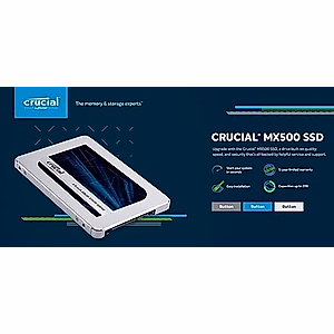 Crucial MX500 1TB 3D NAND SATA 2.5 Inch Internal SSD, up to 560MB/s - CT1000MX500SSD1