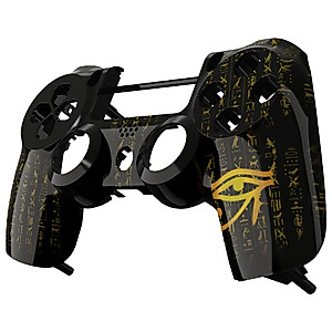 eXtremeRate Eye of Providence Origins Patterned Custom Faceplate Cover, Replacement Front Housing Shell Case Compatible with ps4 Slim Pro Controller JDM-040/050/055 - Controller NOT Included