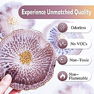 NIUB Epoxy Resin Kit - 19oz Resin and Hardener - Crystal Clear, Non-Toxic, No Bubble, Self-Leveling, Easy for Beginners - Deep Pour