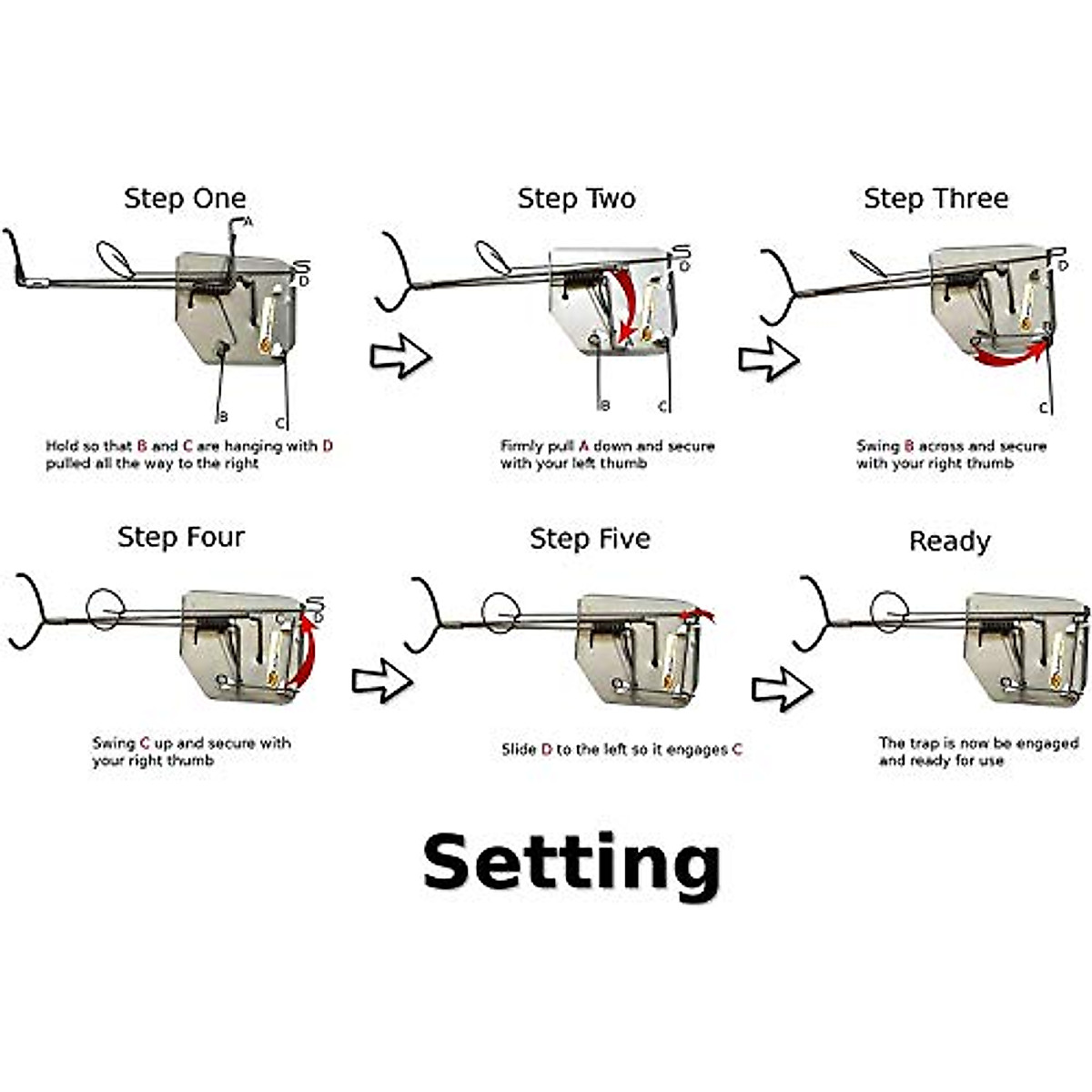 MOLE Trap (Pack of 2) LASSO Galvanized & Oil Hardened Steel// Super Cost-Effective, Reusable, Durable Animal Best in The Lawn, Yard, Garden, Farm, All Outdoor Settings w/ Manual (Small) 2 1/8inch