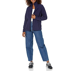 Amazon Essentials Women's Classic-Fit Full-Zip Polar Soft Fleece Jacket (Available in Plus Size), Navy, X-Large