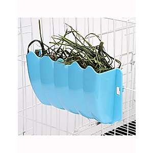 4Pcs Bunny Hay Feeder Guinea Pig Hay Holder Less Wasted Hay Rack Manger Rabbit Food Dispenser for Small Pets Guinea Pig Rabbit Chinchilla