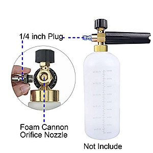 RIDGE WASHER 1.1 mm Foam Cannon Orifice Nozzle, Universal Thread Tips for Snow Foam Lance, 2-Pack