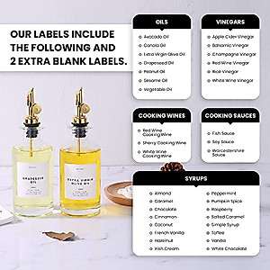 Molimoli Coffee Syrup Dispenser for Coffee Bar | Olive Oil Dispenser Bottle | Glass Syrup Bottle w. Pump | Glass Olive Oil Bottle - 2 Oil Bottles 350ml & 2 Syrup Bottles 500ml Gold