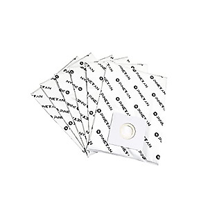 Pinetan UA807-6 HEPA Replacement Vacuum Cleaner Bags for Pinetan Canister Vacuum UA807, Pack of 6, White