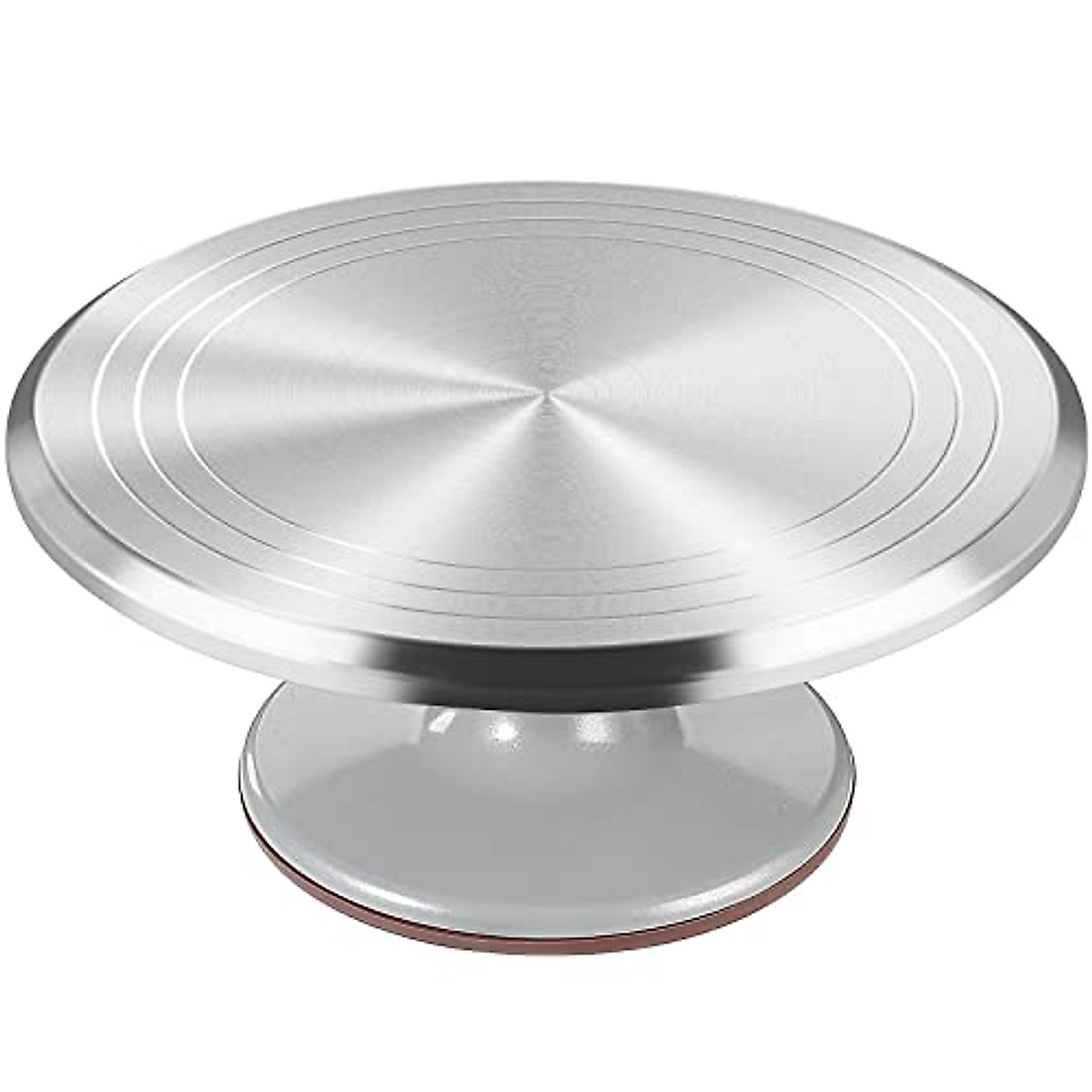 12 Inch Round Aluminum Revolving Cake Decorating Stand,Cake Turntable, Rotating Cake Stand,for Cake,Pastries and Cake Decorations