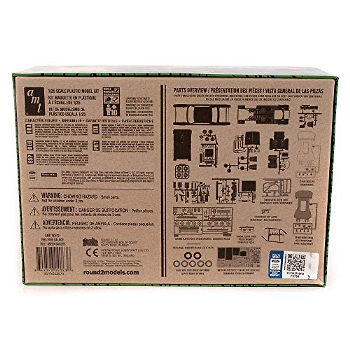 AMT 1965 Ford Galaxie Jolly Green Gasser 1:25 Scale Model Kit (AMT1192)