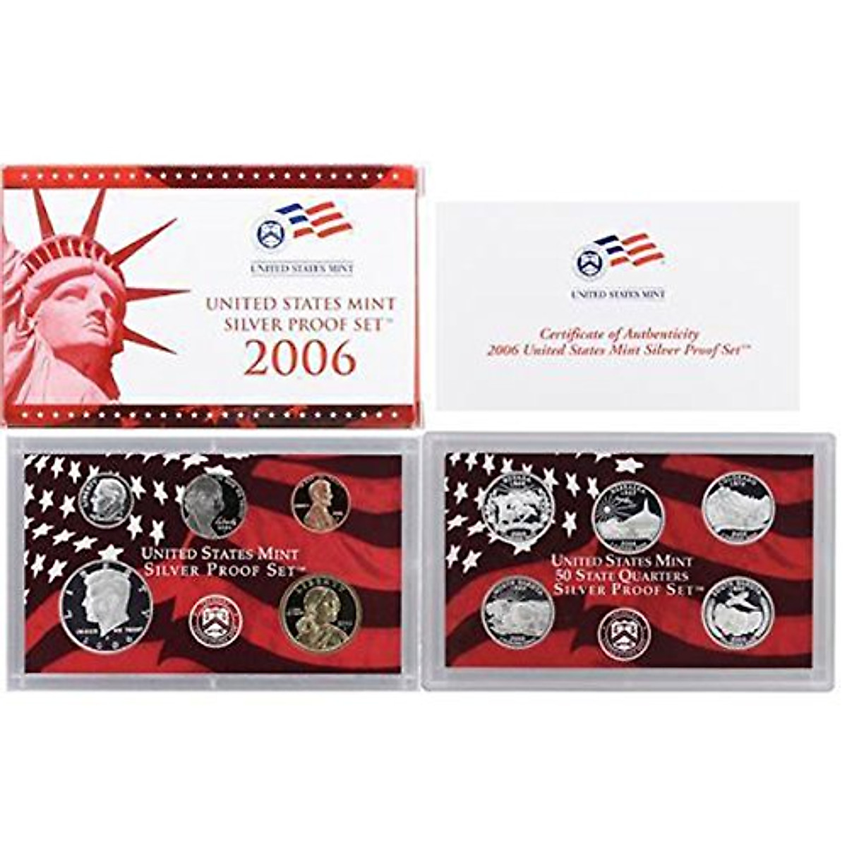 2006 S U.S. Mint Silver Proof Set - 10 Coins - OGP Superb Gem Uncirculated