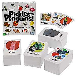Outset Media - Pickles to Penguins Family Card Game - Quick Thinking, Crazy Picture Connection, Matching Game (Ages 8+)