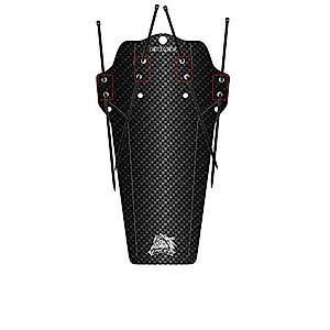 Mountain Bike Fender Mud Guard, Fits 26", 27.5", 29", Bike Fender, MTB Mud Guard, Bike Splash Guard, Kid Bike Fender, (CarbonFiber)