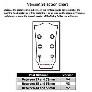 The String Butler V3 Standard (Black and Silver) - Best Guitar Upgrade to Improve Tuning Stability
