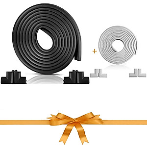 Furniture Edge and Corner Guards | 30 ft Bumper 8 Adhesive Childsafe Corners | Baby Child Proofing Set