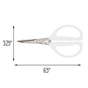 Joyce Chen White Original Unlimited Kitchen Scissors Handles, Small