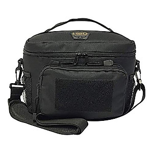 HSD 10mm Thick Insulated Adult Lunch Bag - Leak Proof for Hot & Cold Temperature - Tactical Style Easy To Clean, Durable & Water-Resistant - Sturdy Handle, Shoulder Strap, & Pockets - Men & Women