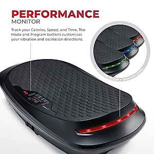 Sunny Health & Fitness FITBOARD 4D Vibration Plate Premium Total Body Shaker Platform for Toning, Sculpting & Recovery, Vibration Plate Exercise Machine with Remote – SF-VP822058