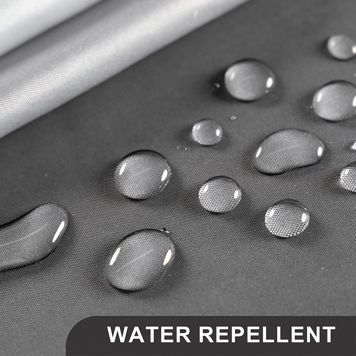 AmazerBath Fabric Shower Curtain Set, Ombre Black Shower Curtain with 12 Shower Curtain Hooks, Rustic Cloth Black and White Shower Curtain, Cute Washable Bathroom Shower Curtain Sets, 72x72 Inches