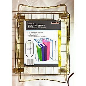 Stac•A•Shelf Extra Tall Electric Gold Stackable Locker Shelf