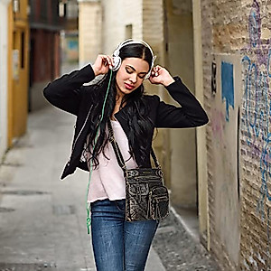 Montana West Crossbody Bags for Women Shoulder Purses and Handbags Multi Pocket Travel Bag Ultra Soft PU Washed Leather,MWC-046BZ