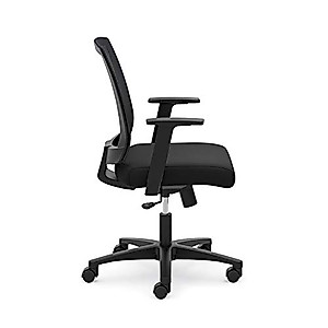 HON Torch Mesh Mid-Back Task Chair, Fixed Arms, in Black (HVL511)