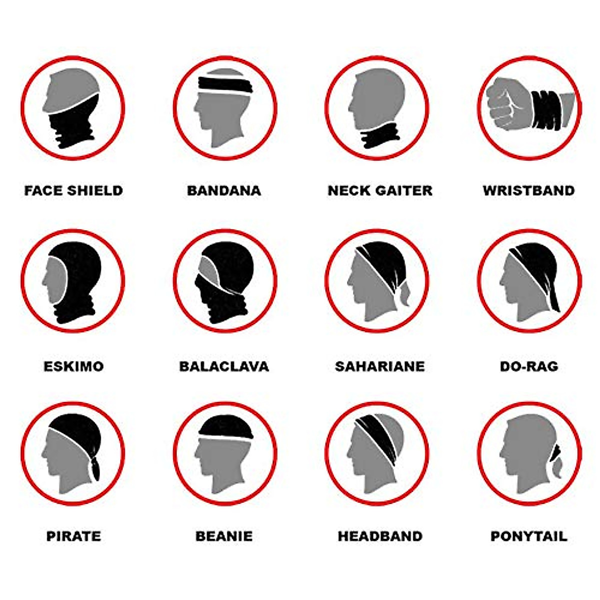 Outdoor Face Mask Scarf Bandana Multiple Functions UV Protection Wind dust Proof Headwear for Men and Women Cycling Motorcycling Hiking Skiing American Flag