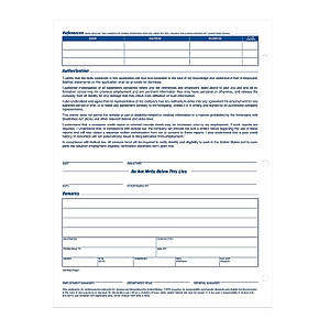 Adams Applications for Employment, 8.5 x 11 Inch, 3-Hole Punched, 50-Sheets/Pack, 2-Pack, White (9661)