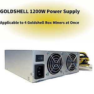 GOLDSHELL BOXS Power Supply, 1200W Mute PSU Suitable for 4 Box at The Same Time, Goldshell Mini-Doge/KD-Box/HS-Box/LB-Box/CK-Box PSU