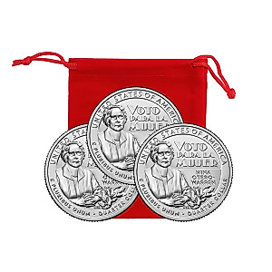 2022 P, D, S Nina-Otero Warren, American Women Quarter Series 3 Coin Set in Red Velvet Bag Uncirculated