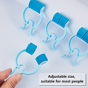 60 Pieces Nose Stop Clips Nose Nasal Stopper Clips Plastic Foam Nose Clips for Accidental or Emergency Condition (Blue)