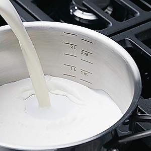 KitchenAid 5-Ply Clad Stainless Steel Cookware Pots and Pans Set, 10 Piece, Polished Stainless