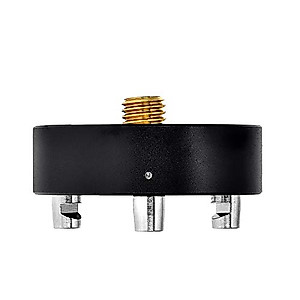AdirPro Fixed Tribrach Adapter - Laser Adjuster - Optical Plummet Adapter - Level Surveying Adapter Adapter Base Tribrach Tripod for Mounting GPS