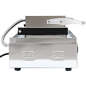 Stainless Steel Square Commercial Waffle Maker Machine,1500W 10pcs Nonstick Electric Waffle Machine With Temperature And Time Control,for Restaurant Bakeries Snack Bar Home ​Us