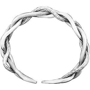 Bracelets 925 Sterling Silver Bracelets Fashion Vintage Couples Hollow Wavy Design, Party Jewelry Bangle (Gem Color : 925 Silver Bracelet)