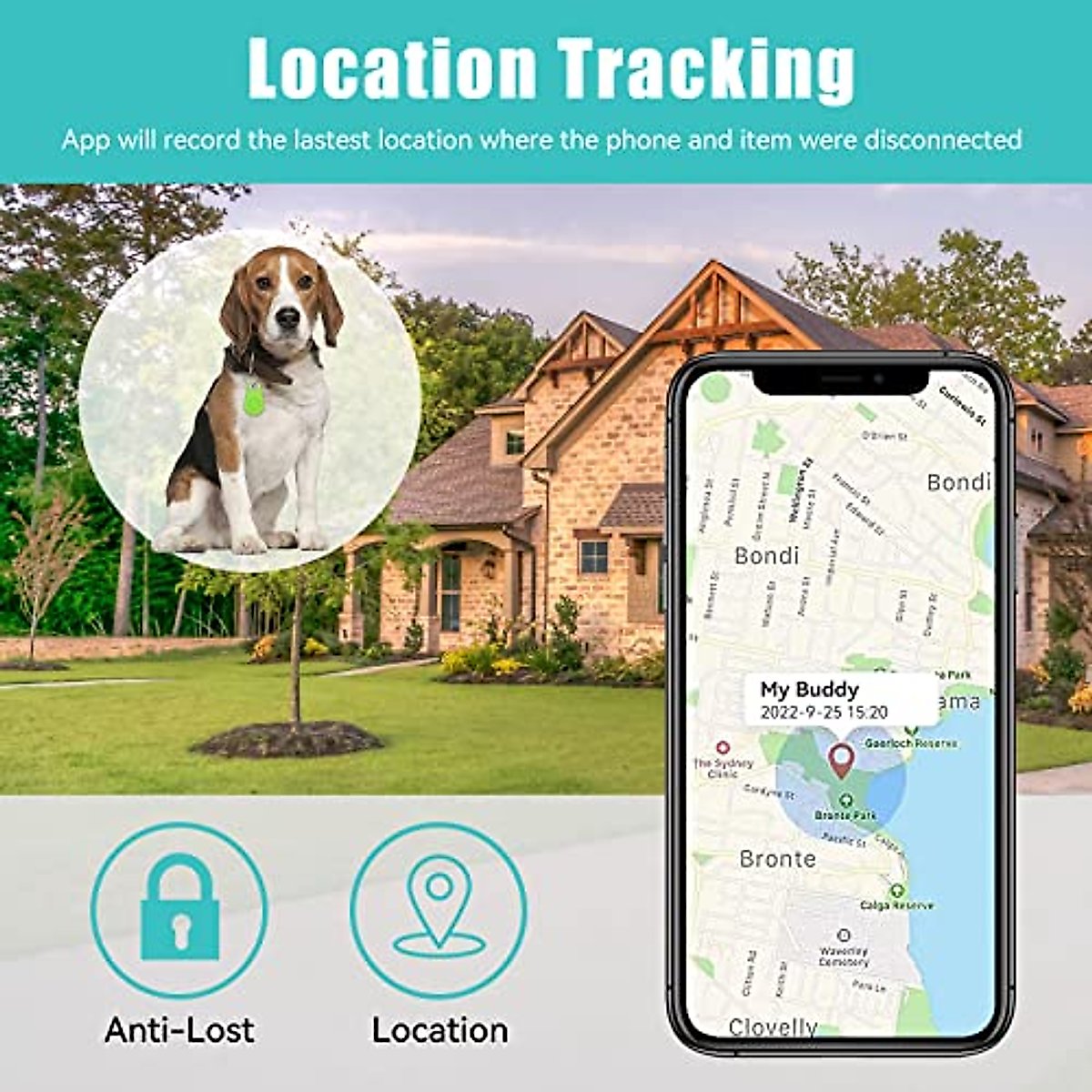 [4 Pack] Item Tracker Bluetooth Tracker Key Finder Item Locator for Kid Pet Keys Wallet All Your Things