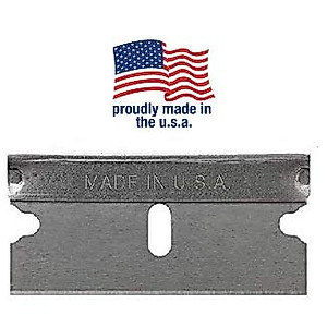 FitAll - 50 Pack Razor Blades-Replacement Razor Blades Single Edge, (50 pieces Single Edge Razor Blades) Made in USA