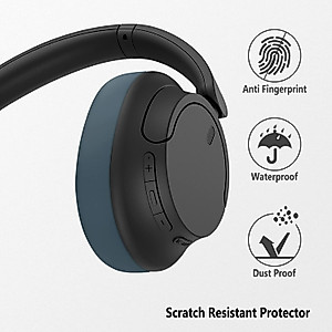 Geiomoo Silicone Earpads for Sony WH-CH720N, Sony WH-1000XM4, Sony WH-1000XM3 Headphones, Replacement Ear Cushions Cover (Navy Blue)