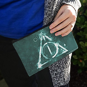 Harry Potter Deathly Hallows Logo Pencil Pen Organizer Zipper Pouch Case