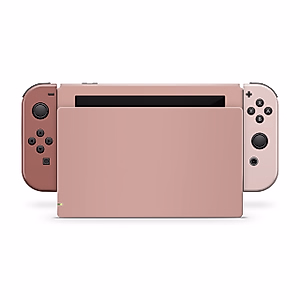 Tacky Design Retro Skin Compatible with Nintendo Switch Skin Wrap Cover, Brown Colorwave Color Blocking for Nintendo Switch Stickers, Premium Vinyl 3M Full Wrap Decal.