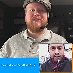 KIMAFUN Headset Wireless Microphone System, No Need Bluetooth, Waterproof Head Mic for Fitness Instructor, Teaching Online, Yoga Classroom, Spinning Coach, Speaker, iPhone, Android Phone, G100-1