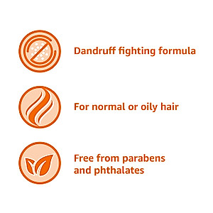 Amazon Basics Dandruff Shampoo for Normal to Oily Hair, 28.2 Fluid Ounces, 1 Pack