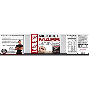 Labrada Nutrition Muscle Mass Gainer, Chocolate, 6 Pound (Packaging May Vary)
