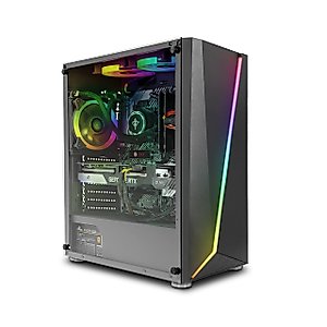 YEYIAN Kunai X11 Gaming PC Desktop Computer, INTEL i5-11600KF 6-Core 3.9GHz, GeForce RTX 3060 12GB GDDR6, 500GB NVMe SSD, 2TB HDD, 16GB DDR4 3200MHz, 120mm AIO Liquid Cooling, Windows 11, WiFi 5, BT 5