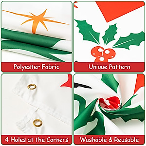 WATINC Christmas Jesus is The Reason for The Season Backdrop Banner XtraLarge Nativity Cross Xmas Winter Holiday Religious Party Wall Decorations Supplies for Home Church Outdoor 78 x 45 Inch