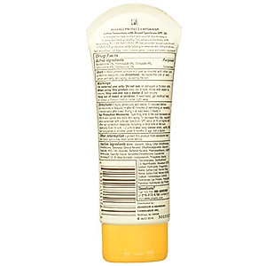 Aveeno Protect + Hydrate Moisturizing Sunscreen Lotion with Broad Spectrum SPF 30 & Antioxidant Oat, Oil-Free, Sweat- & Water-Resistant Sun Protection, Travel-Size, 3 oz (Pack of 2)