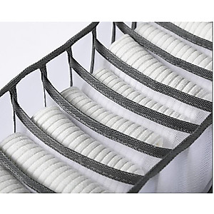 SERN Drawer Closet Foldable Underwear Organizer for Sock/Ties,Bras,Underwear Storage Box