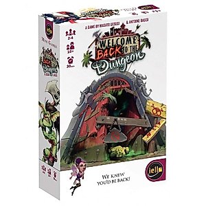 IELLO: Welcome Back to The Dungeon, Strategy Board Game, Stand Alone or Can Be Combined with Welcome to The Dungeon, 30 Minute Play Time, 2 to 4 Players, Ages 10 and Up