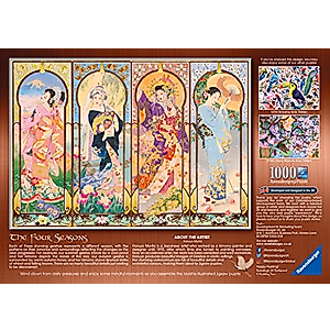 Ravensburger The Four Seasons Jigsaw Puzzle - 1000 Pieces | Captivating Japanese Artwork | Premium Interlocking Fit | Vibrant, Long-Lasting Quality | Ideal for Relaxation and Group Fun