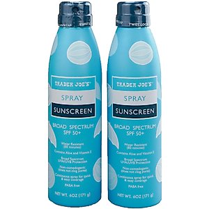 Trader Joe's Nourish Spray Sunscreen SPF 50+ Broad Spectrum (2-Pack)