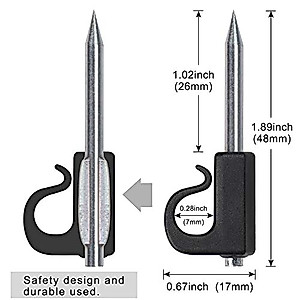 SELEWARE 20 Pieces Q-Hanger, Home Christmas Lights Hanger Hooks for Easy Release Outdoor Wire and Fairy Lights, Heavy Duty 40 LB Capacity